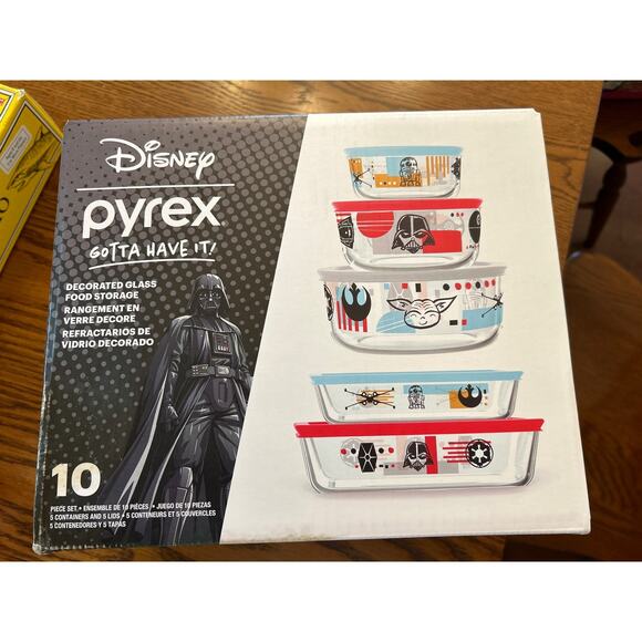 Pyrex | Kitchen | Pyrex Star Wars Darth Vader Piece Storage Set Bowls ...